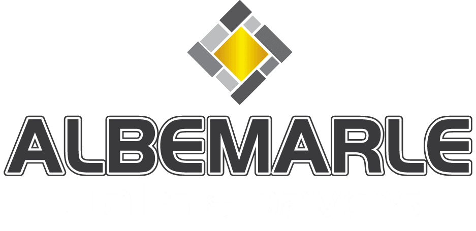 Floor Logos - Albemarle Walls, Pavers and Custom Concrete Flooring